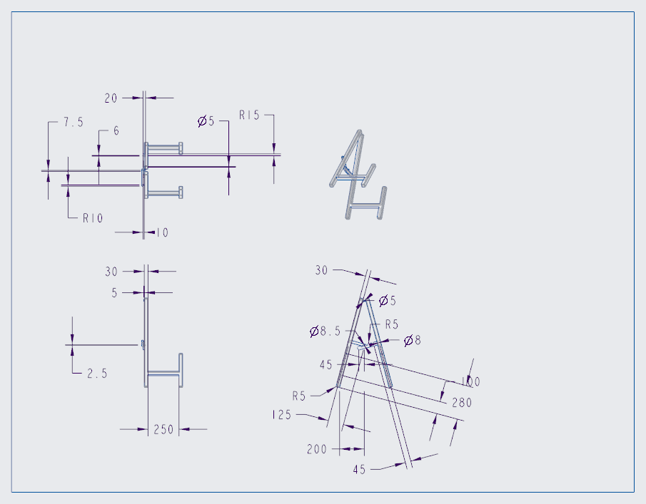 Engineering Drawing Project Assignment - Junhan Chen